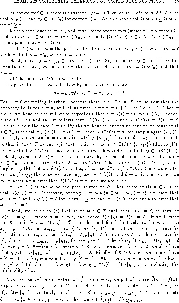 P. 13: Examples concerning extensions of continuous functions, by Camillo Costantini and Dmitri ...