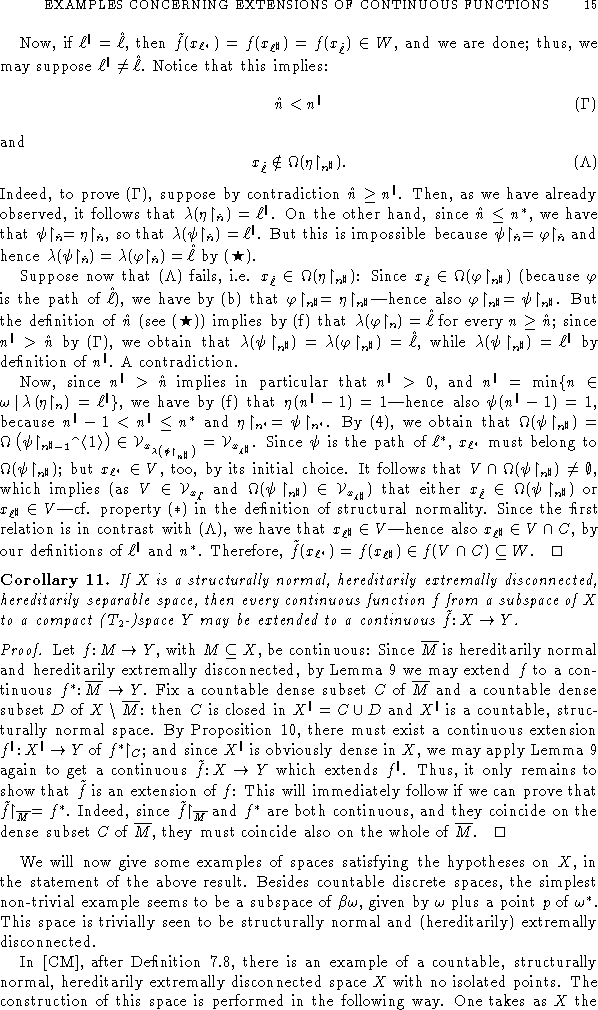 P. 15: Examples concerning extensions of continuous functions, by Camillo Costantini and Dmitri ...