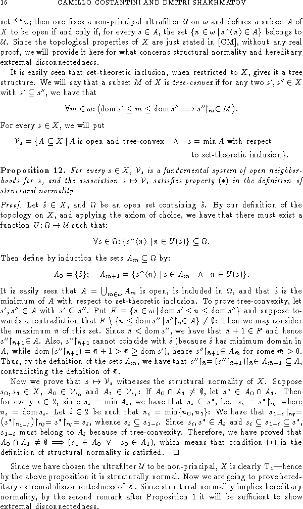 P. 16: Examples concerning extensions of continuous functions, by Camillo Costantini and Dmitri ...