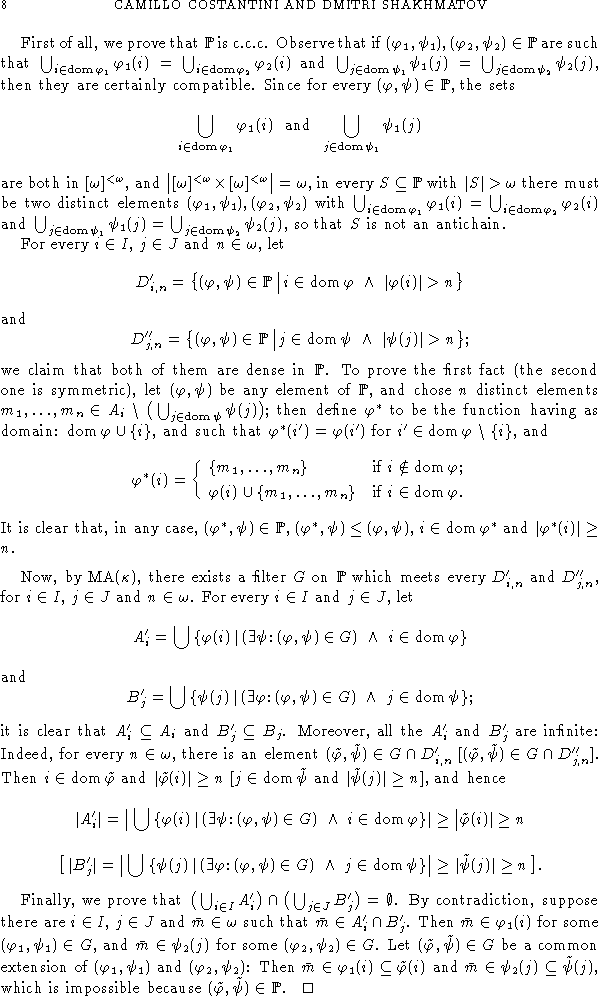 P. 8: Examples concerning extensions of continuous functions, by Camillo Costantini and Dmitri ...