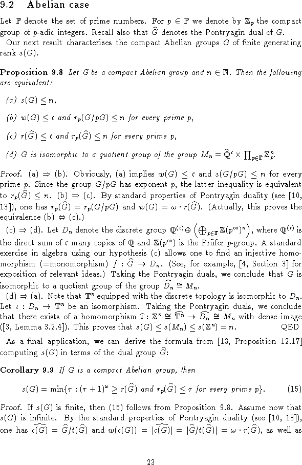 P. 23: Weight of closed subsets topologically generating a compact group, by Dikran Dikranjan ...